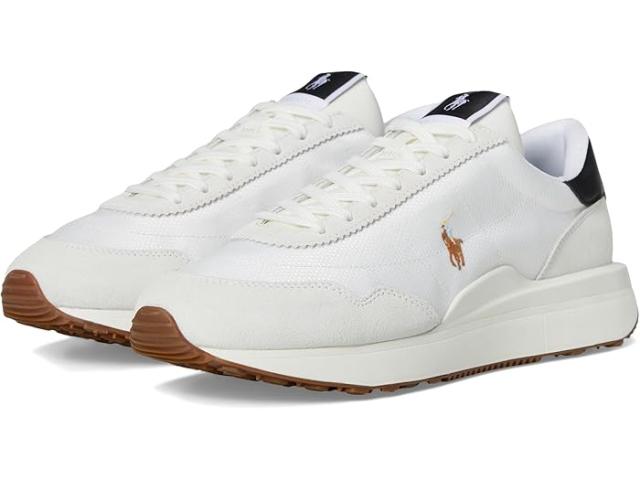 (取寄) ラルフローレン メンズ トレイン 89 スニーカー Polo Ralph Lauren men Train 89 Suede-Paneled Sneakers Deckwash White/Multi Pp