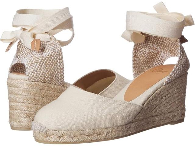 (取寄) カスタニエール レディース カリーナ 60mm ウェッジ エスパドリーユ CASTANER women Carina 60mm Wedge Espadrille Ivory