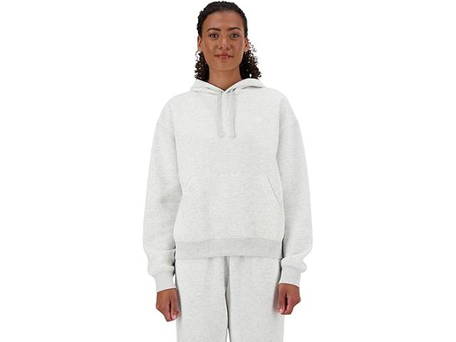 (取寄) ニューバランス レディース スポーツ エッセンシャル フリース パーカー New Balance women Sport Essentials Fleece Hoodie Ash Heather