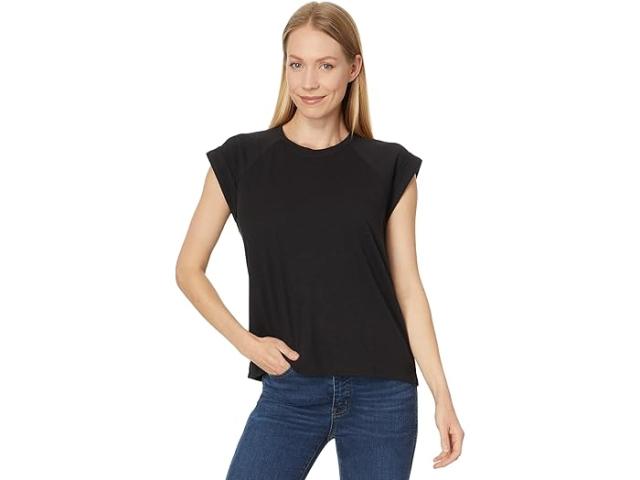 (取寄) リラ P レディース ボクシー カフド スリーブ クルーネック Lilla P women Boxy Cuffed Sleeve Crewneck Black