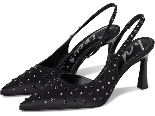 (取寄) サーカスNYバイサムエデルマン レディース タリー スリングバック シューズ Circus NY by Sam Edelman women Tallie Slingback Shoes Black Satin
