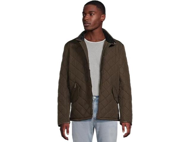(取寄) バブアー メンズ パウエル キルト Barbour men Powell Quilt Olive