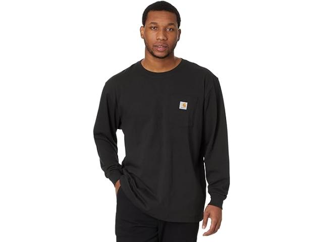 (取寄) カーハート メンズ ワークウェア ポケット L/S ティー Carhartt men Carhartt Workwear Pocket L/S Tee Black