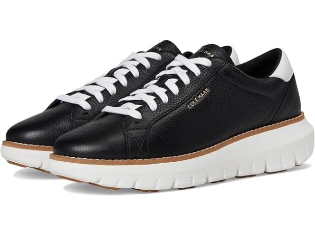 (取寄) コールハーン レディース ゼログランド レース-トゥ-トゥ スニーカー Cole Haan women Zerogrand Rexanna Lace-to-toe Sneakers BLACK/WHITE WP