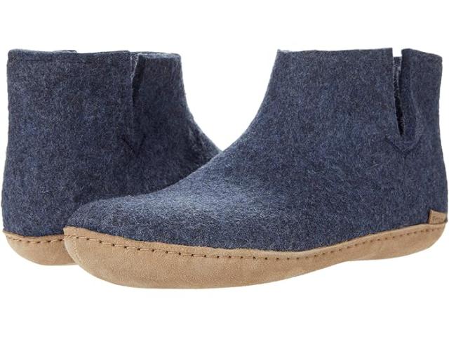 (取寄) グレーラップ ウール ブーツ レザー アウトソール Glerups Wool Boot Leather Outsole Denim