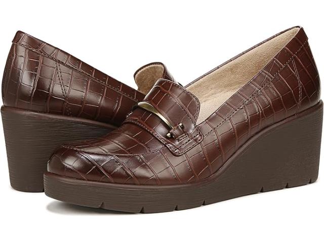 (取寄) ナチュラライザー レディース ソウル - アチーブ Naturalizer women SOUL - Achieve Dark Brown Croco Synthetic