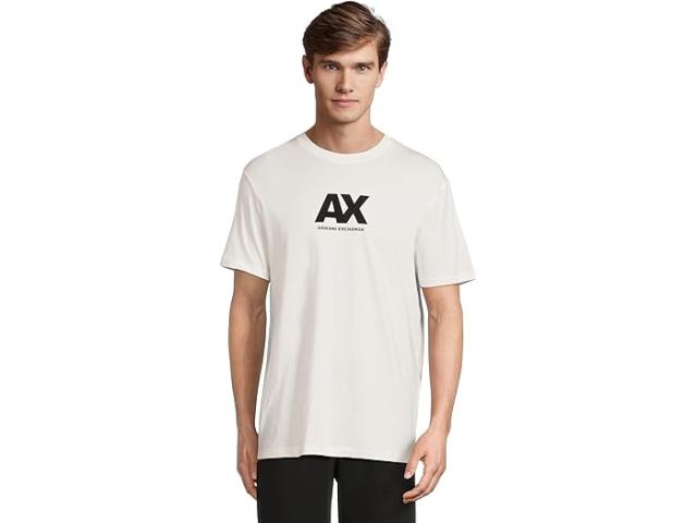 (取寄) アルマーニエクスチェンジ メンズ ロゴ コットン T-シャツ Armani Exchange men Logo Cotton T-shirt Off White