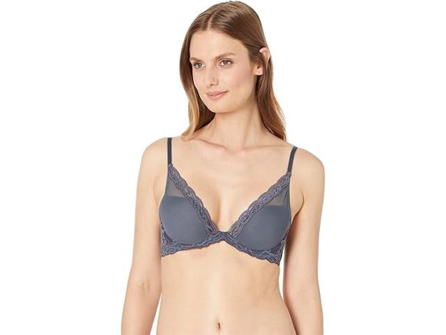 (取寄) ナトリ レディース フェザーズ コンツアー バンジ ブラ 730023 Natori women Feathers Contour Plunge Bra 730023 Ash Navy
