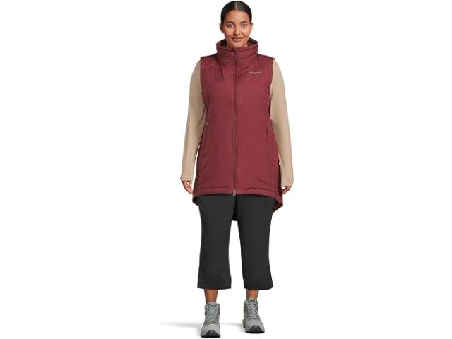 (取寄) コロンビア レディース プラス サイズ ヘブンリー リ ロング ベスト Columbia women Plus Size Heavenly II Long Vest Rich Wine