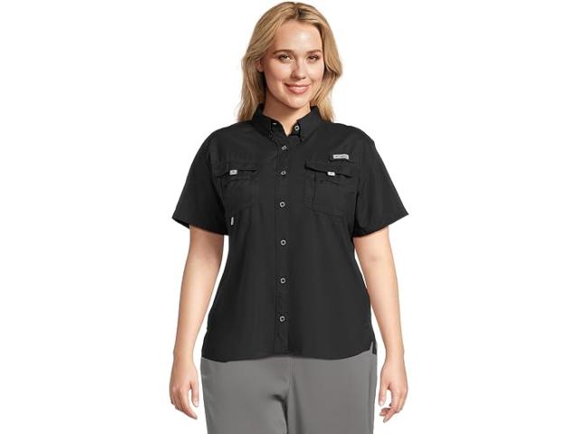 (取寄) コロンビア レディース プラス サイズ バハマ リ ショート スリーブ Columbia women Plus Size Bahama II Short Sleeve Black