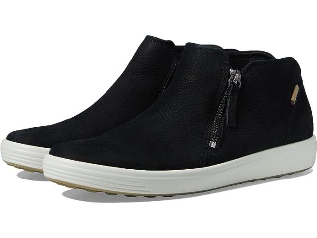 (取寄) エコー レディース ソフト 7 ロー カット ジップ ブーティ ECCO women Soft 7 Low Cut Zip Bootie Black
