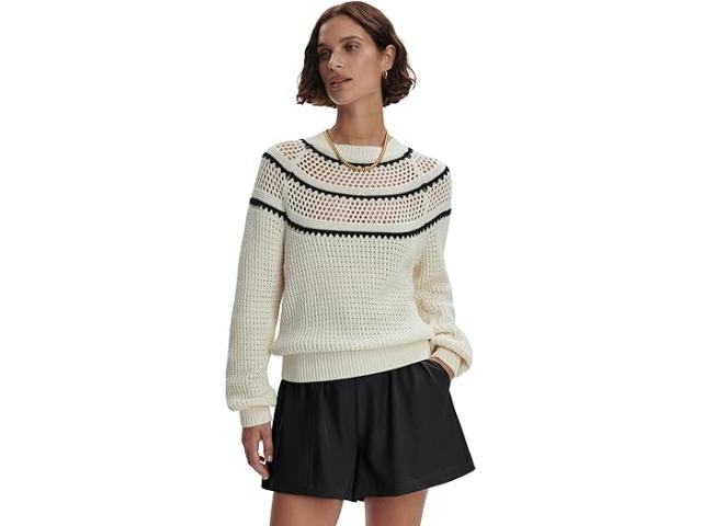 (取寄) バーリー レディース ポインテール ニット セーター Varley women Padbury Pointelle Knit Sweater Egret