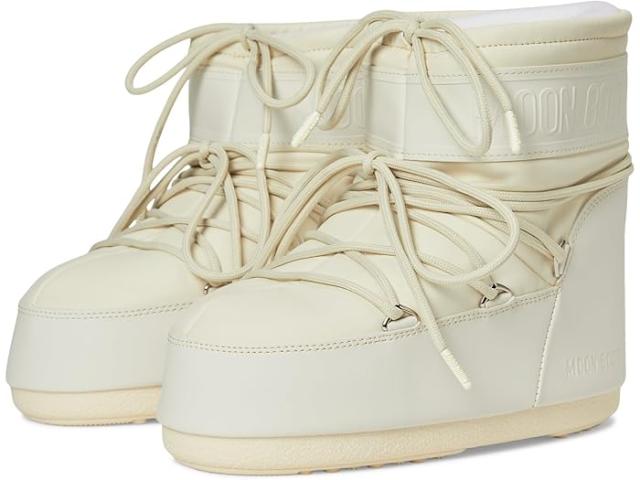 (取寄) ムーンブーツ レディース アイコン ロウ ラバー MOON BOOT women Icon Low Rubber Cream