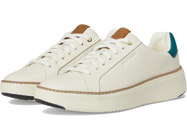 (取寄) コールハーン レディース グランドプロ トップスピン スニーカー Cole Haan women Grandpro Topspin Sneakers Ivory Leather/Tobacco Suede/Leather