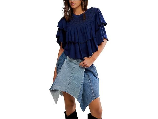 (取寄) フリーピープル レディース ロゼ パーティー ティー Free People women Rose Party Tee Peacoat