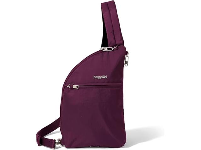 (取寄) バッガリーニ レディース セキュルテックス アンチ-シーフ ハーフ ムーン スリング Baggallini women Securtex Anti-theft Half Moon Sling Mulberry