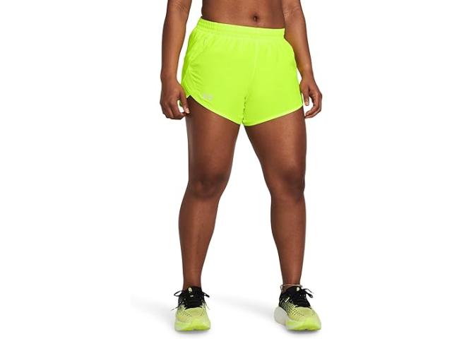 (取寄) アンダーアーマー レディース フライ バイ ショーツ Under Armour women Under Armour Fly By Shorts High-Vis Yellow/High-Vis Yellow/Reflective