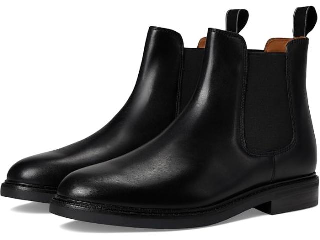 (取寄) ラルフローレン メンズ アシャー レザー チェルシー ブーツ Polo Ralph Lauren men Asher Leather Chelsea Boots Black