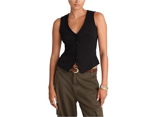 (取寄) メイドウェル レディース ニット ベスト Madewell women Knit Vest Jet Black