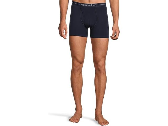 (取寄) アイスブレイカー メンズ アナトミカ メリノ ボクサー W/ フライ Icebreaker men Anatomica Merino Boxers w/ Fly Midnight Navy
