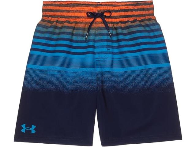 (取寄) アンダーアーマー キッズ メンズ ブレンダー ストライプ ボレー (ビッグ キッド) Under Armour Kids men Blender Stripe Volley (Big Kid) Midnight Navy