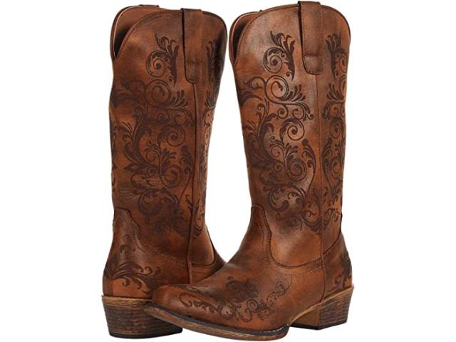 (取寄) ローパー レディース トール スタッフ Roper women  Tall Stuff Tan Faux Leather