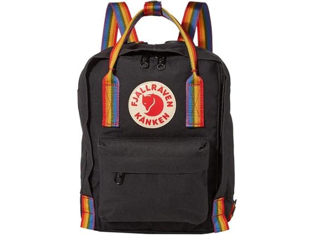 (取寄) フェールラーベン レインボー ミニ Fjllrven Fjallraven Kanken Rainbow Mini Black/Rainbow Pattern
