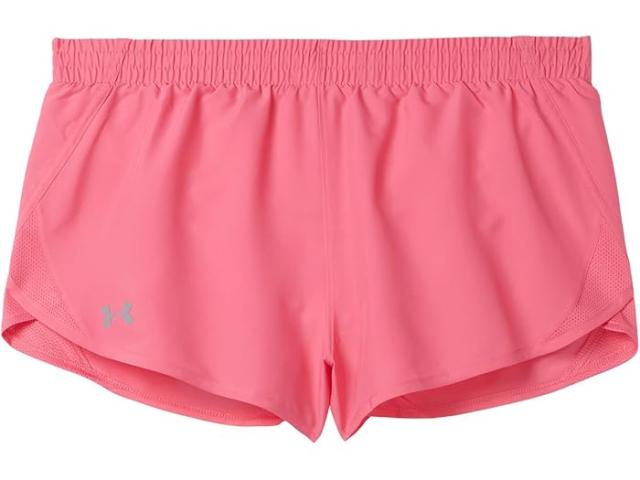 (取寄) アンダーアーマー キッズ レディース フライ バイ ショーツ (ビッグ キッズ) Under Armour Kids women Fly By Shorts (Big Kids) Super Pink/Super Pink/Reflective