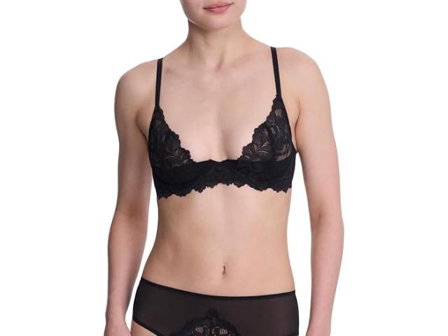 (取寄) ナトリ レディース ピオニー アンライン アンダーワイヤー Natori women Peony Unlined Underwire Black
