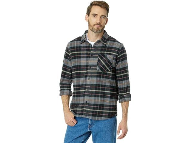 (取寄) オニール メンズ レッドモンド プレイド ストレッチ ロング スリーブ フランネル O'Neill men Redmond Plaid Stretch Long Sleeve Flannel Black