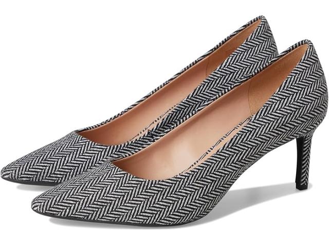 (取寄) コールハーン レディース ゴー-トゥ ジェニー パンプス Cole Haan women Go-to Janey Pumps White/Black Herringbone