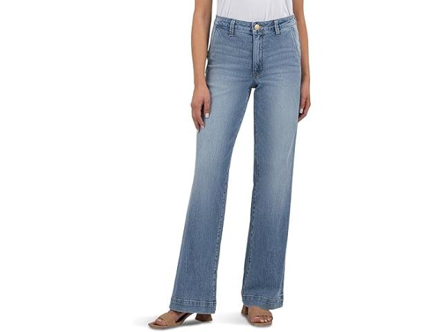 (取寄) カット フロム ザ クロス レディース ジョディ ハイ ライズ ファブ AB ワイド フロント ポケッツ ファブ AB KUT from the Kloth women Jodi High Rise Fab Ab Wide Leg-Slash Front Pockets Fab Ab Vital with Medium Base Wash