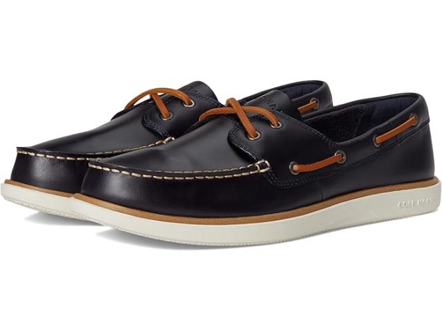 (取寄) コールハーン メンズ グランド クロスコート ボート シューズ Cole Haan men Grand Crosscourt Boat Shoe Navy Blazer/British Tan/Ivory