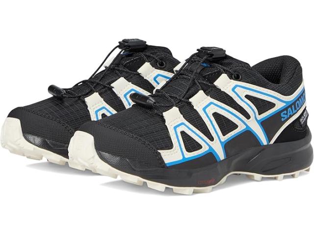 (取寄) サロモン キッズ キッズ スピードクロス ウォータープルーフ (リトル キッド/ビッグ キッド) Salomon Kids kids Speedcross Waterproof (Little Kid/Big Kid) Black/Vanilla Ice/French Blue