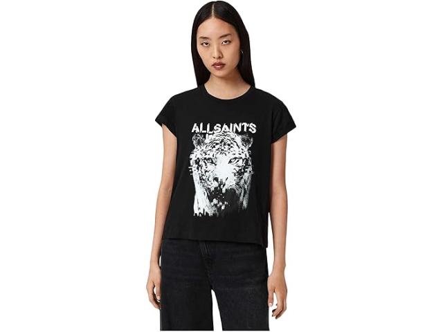 (取寄) オールセインツ レディース スタティック アンナ ティー AllSaints women Static Anna Tee Black