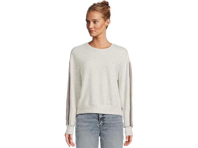 (取寄) マイケル スターズ レディース キャリー クルー ネック スウェットシャツ Michael Stars women Carrie Crew Neck Sweatshirt Chalk