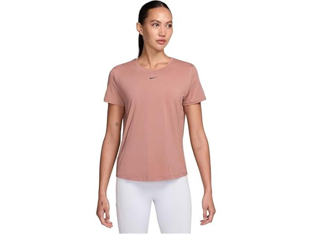 (取寄) ナイキ レディース ワン クラシック ドライ-フィット ショートスリーブ トップ Nike women One Classic Dri-fit Short-sleeve Top Rust Pink