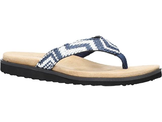 (取寄) イージーストリート レディース スティービー Easy Street women Easy Street Stevie Navy/White Raffia Woven