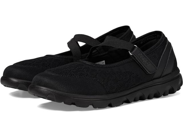 (取寄) プロペット レディース トラベルアクティブ メアリー ジーン Propet women Propet TravelActiv Mary Jane All Black