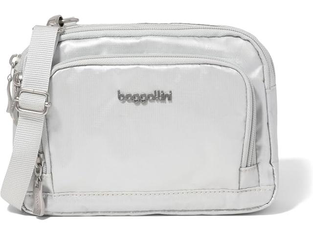 (取寄) バッガリーニ レディース トライフェクタ Rfid ウォレット クロスボディ Baggallini women Trifecta Rfid Wallet Crossbody Silver llic