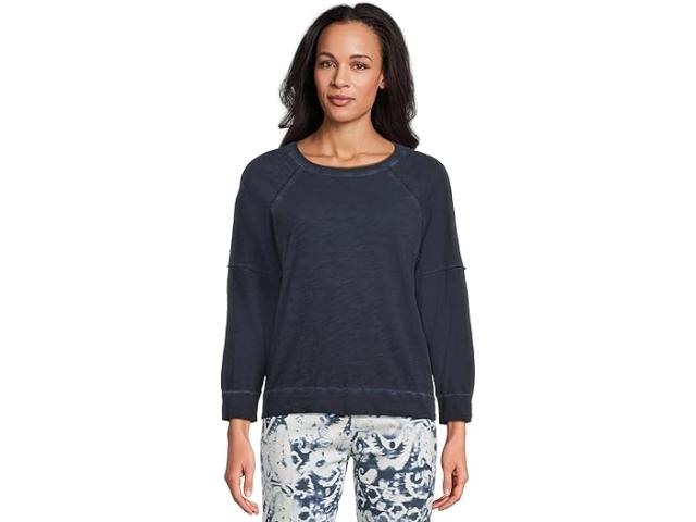 (取寄) エリオット ローレン レディース エンザイム ウォッシュ ジャージ - ラグラン スリーブ ティー ウィズ シーム ディテール Elliott Lauren women Enzyme Wash Jersey - Raglan Sleeve Tee with Seam Detail Navy