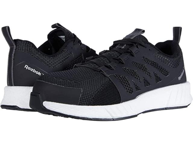 (取寄) リーボック ワーク メンズ フュージョン フレックスウィーブ ケージ コンポジット トゥ Reebok Work men  Fusion Flexweave Cage Composite Toe Black/White