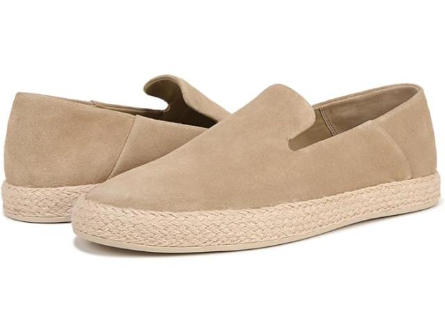 (取寄) ヴィンス メンズ エミット スリッポン エスパドリーユ ローファーズ Vince men Emmitt Slip-On Espadrille Loafers Sand Trail Beige Suede