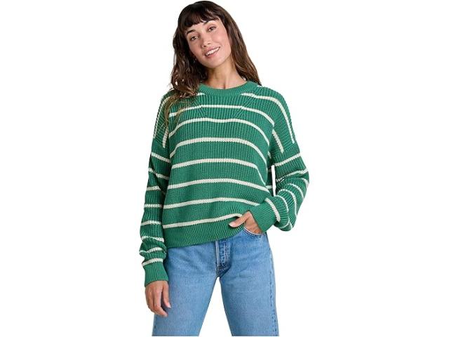 (取寄) トードアンドコー レディース ビアンカ シェーカー クルー セーター Toad&Co women Bianca Shaker Crew Sweater Palm Stripe
