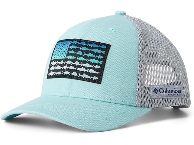 (取寄) コロンビア レディース パフォーマンス フィッシング ギア フィッシュ フロッグ スナップ バック Columbia women Pfg Fish Flag Snap Back Spray/Cool Grey/Fish Fade Flag