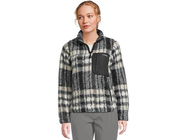(取寄) コロンビア レディース ウェスト ベンド 1/4 ジップ リ Columbia women West Bend 1/4 Zip II Black Herringplaid