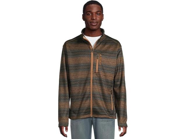 (取寄) アリアット メンズ コールドウェル フル ジップ セーター Ariat men Caldwell Full Zip Sweater Light Brown Southwest