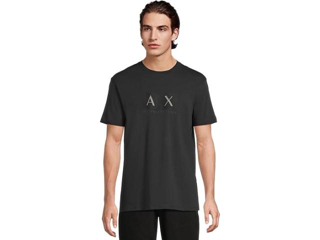 (取寄) アルマーニエクスチェンジ メンズ トーナル ボックス ロゴ T-シャツ Armani Exchange men Tonal Box Logo T-shirt Deep Navy