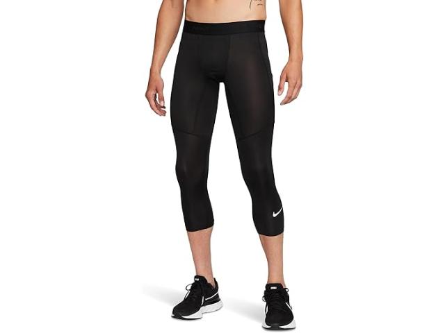 (取寄) ナイキ メンズ プロ ドライ-フィット 3/4 タイツ Nike men Pro Dri-FIT 3/4 Tights Black/White