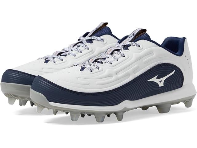 (取寄) ミズノ レディース フィンチ エリート 6 ロウ TPU ソフトボール クリーツ Mizuno women Finch Elite 6 Low TPU Softball Cleats White/Navy